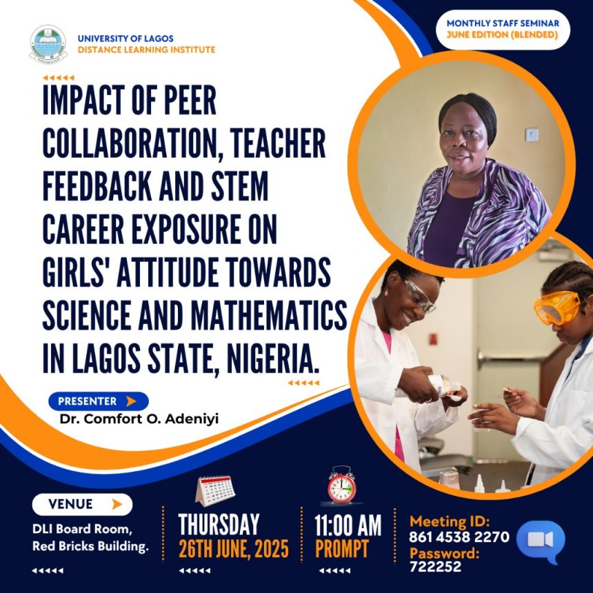 JUNE 2025 – DLI MONTHLY SEMINAR – University of Lagos Distance Learning Institute